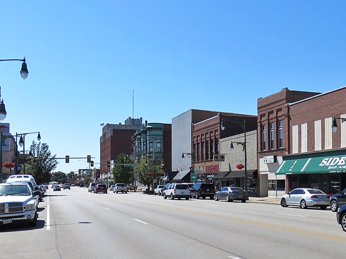 Classic American architecture lines these streets like a Norman Rockwell painting come to life.