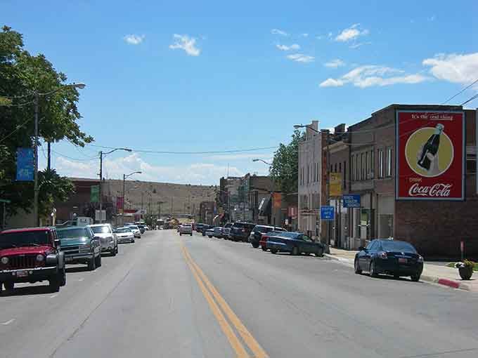 The old-time charm of Helper's downtown invites you to stroll past colorful storefronts where art now thrives.