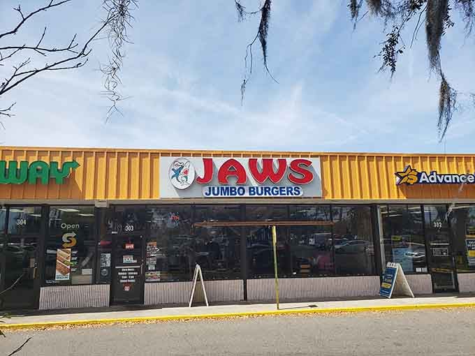 The storefront might look simple, but inside awaits a burger experience that's anything but ordinary for hungry diners.