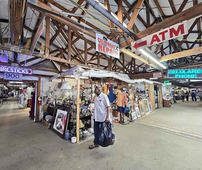 The high ceilings and endless aisles prove that one person's clutter is another person's Saturday morning adventure.