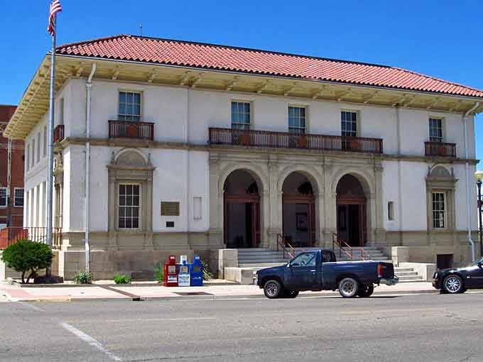 The impressive Spanish-style post office stands as La Junta's crown jewel, a splash of southwestern elegance on Main Street.