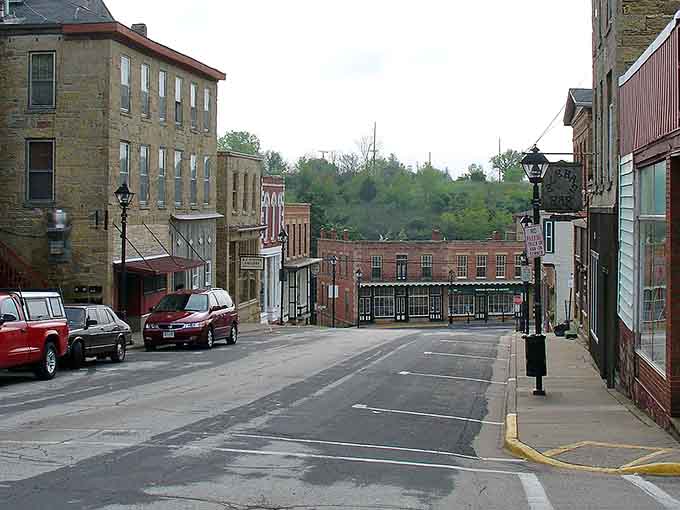 The hills roll down into town like a gentle invitation to slow down and stay awhile.