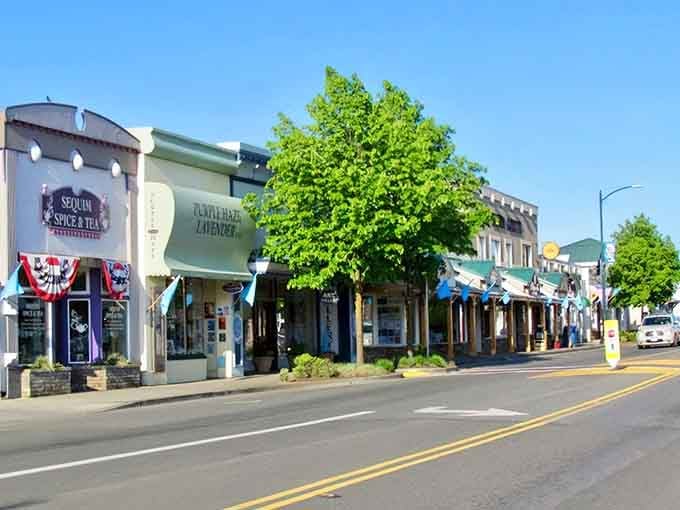 Small-town charm radiates from every storefront, inviting you to slow down and actually enjoy your afternoon stroll.
