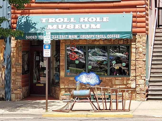 The charming log cabin exterior hides thousands of those quirky little creatures we all remember from decades past.