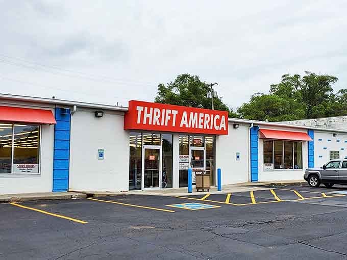The bright blue accents and clean storefront prove that secondhand shopping can feel fresh, modern, and totally inviting.