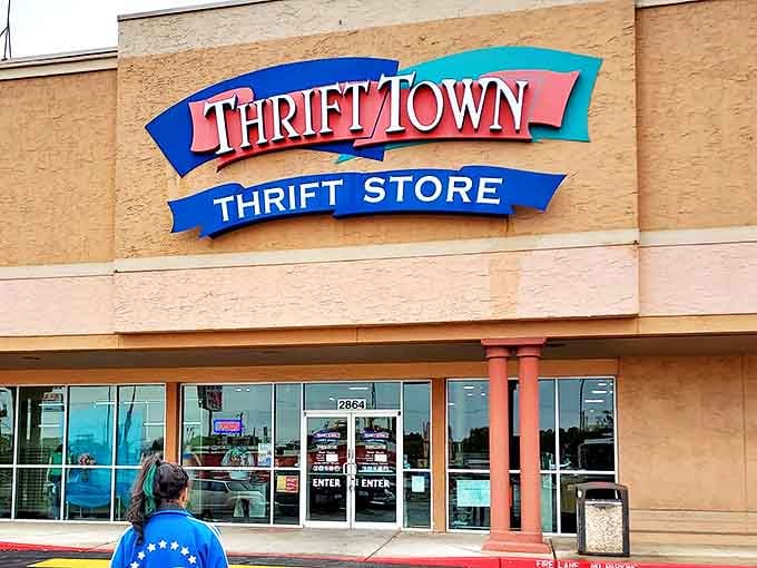 See that shopper heading in? They know the racks inside hold enough variety to outfit an entire neighborhood.