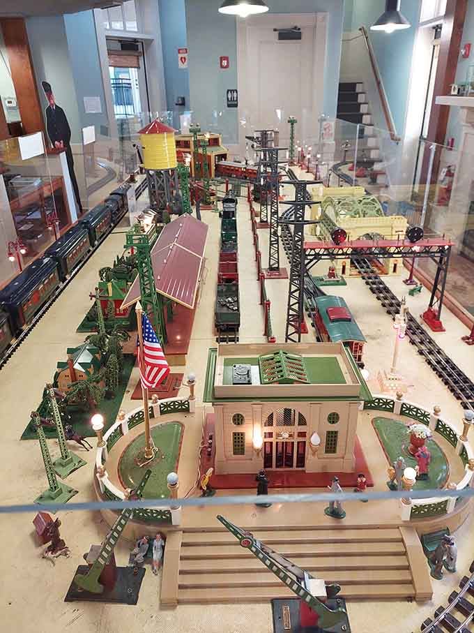 This intricate model train setup proves that sometimes the best things really do come in miniature packages.