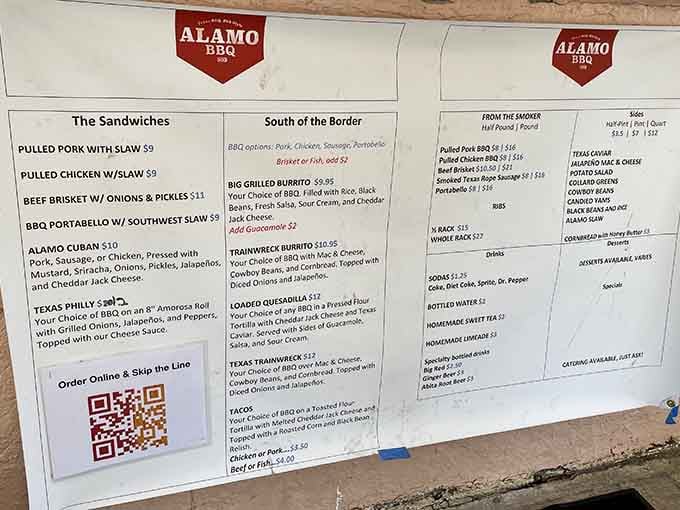 The menu board tells no lies, just straightforward descriptions of food that'll make you reconsider your life priorities completely.