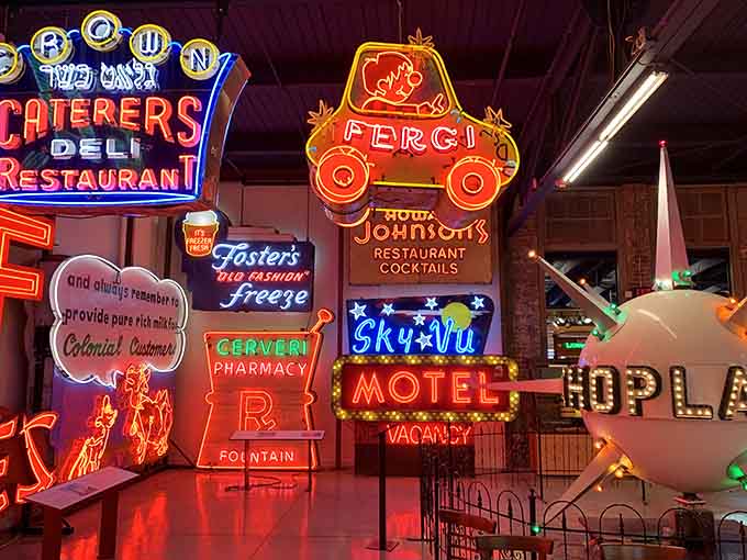 This neon wonderland proves that before Instagram filters, we had craftsmen who knew how to make everything look magical.