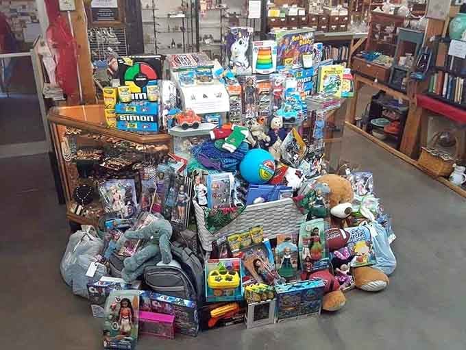 Remember when toys didn't need batteries? This nostalgic wonderland would make even Marie Kondo throw up her hands and say, "Keep it all!"