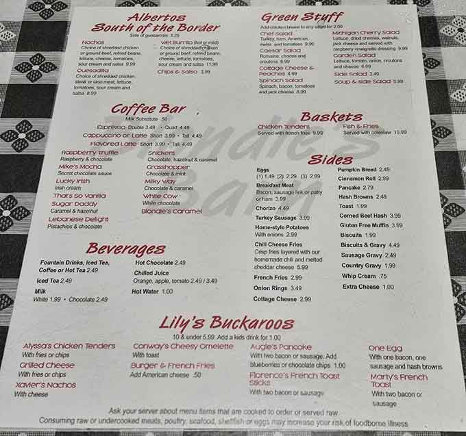 The menu reads like a love letter to breakfast, with portions that suggest they've never heard of moderation.