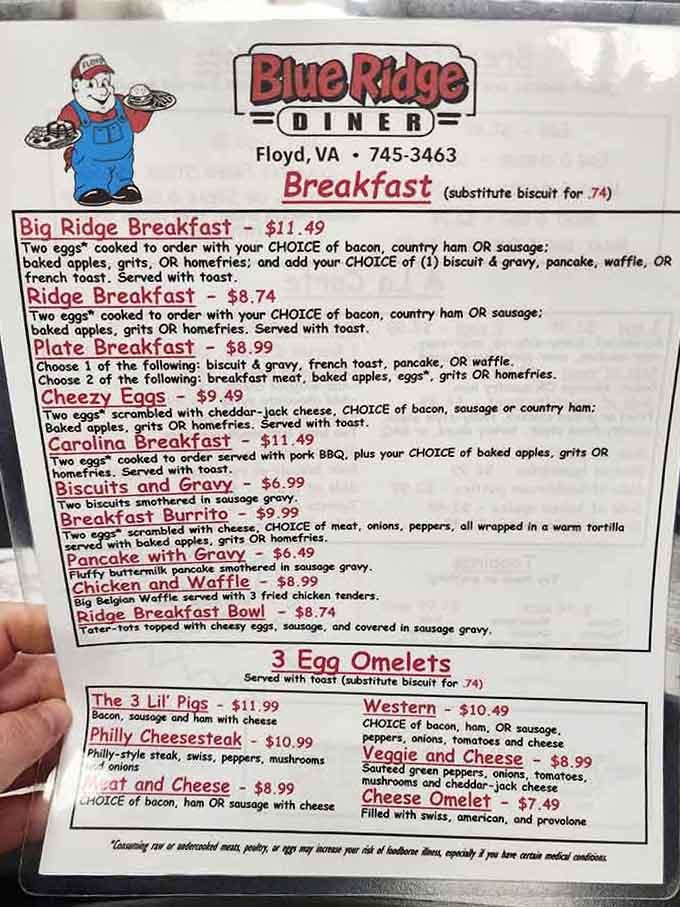 This menu reads like a choose-your-own-adventure book, except every ending involves you being delightfully, wonderfully full.