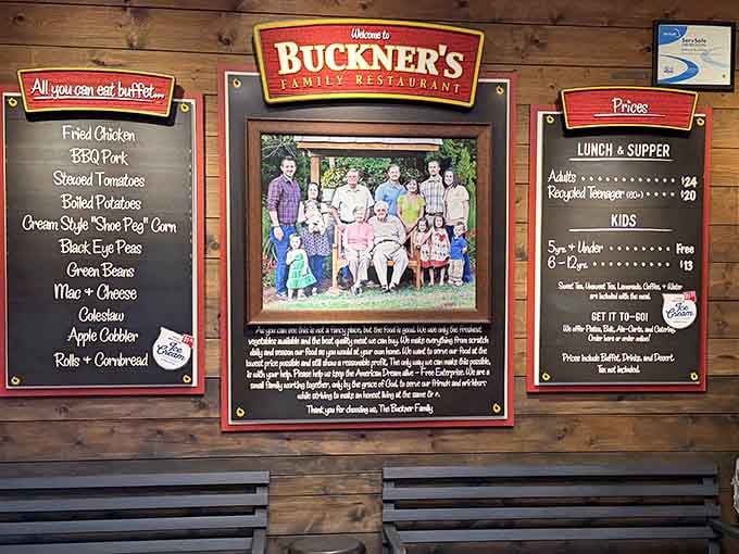 When the menu board lists this many Southern classics, you know someone's been doing this right for decades.