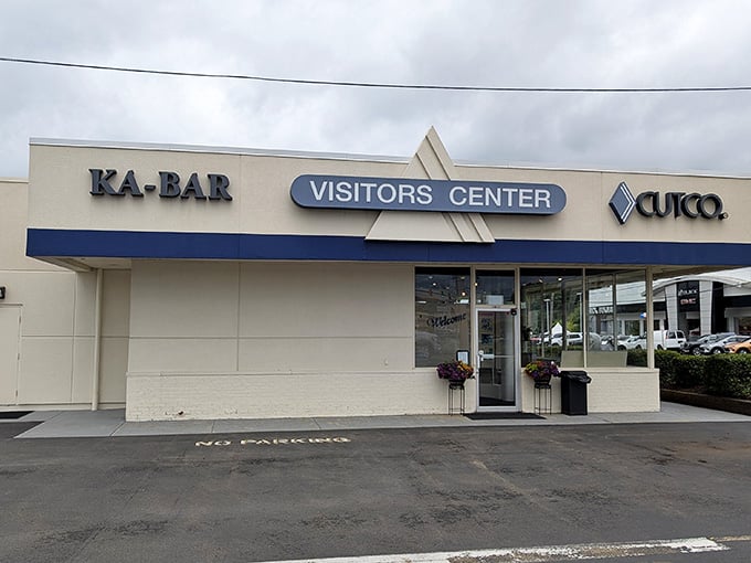 The KA-BAR Visitors Center stands as a testament to Olean's manufacturing heritage. Even the building looks sharp &ndash; pun absolutely intended.