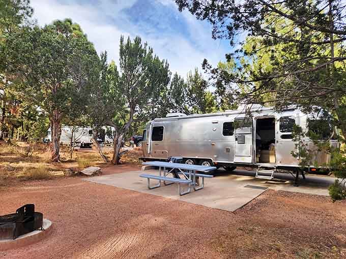 Camping nirvana achieved: silver Airstreams nestled among ponderosa pines create the perfect basecamp for adventures that don't involve checking email.