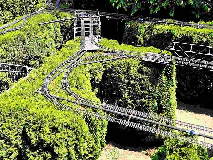 Model trains winding through gardens prove that some childhood obsessions are actually worth keeping forever.
