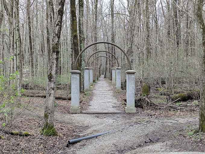 These archways once welcomed thousands of visitors; now they welcome adventurers seeking stories written in stone and silence.