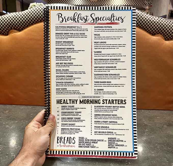 This menu is thicker than most novels, and infinitely more satisfying to consume from cover to cover.