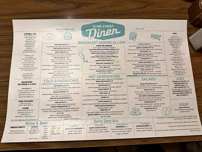 When a menu promises breakfast all day, you know someone in charge understands life's priorities.