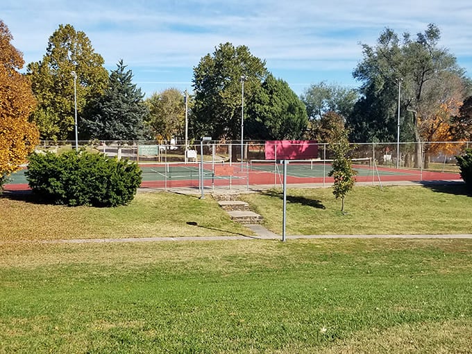 Tennis courts and green space where kids can actually be kids without needing a scheduled playdate three weeks out.