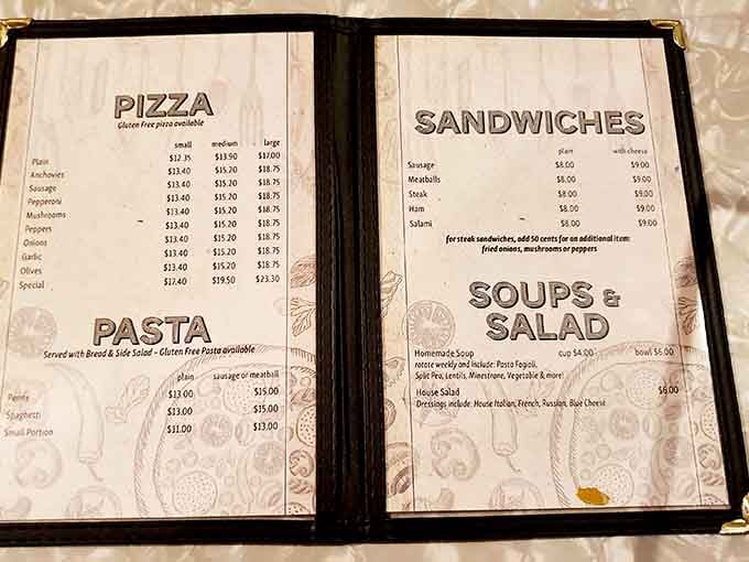 Simple menu, serious results: when you've perfected pizza for decades, you don't need to complicate the playbook.