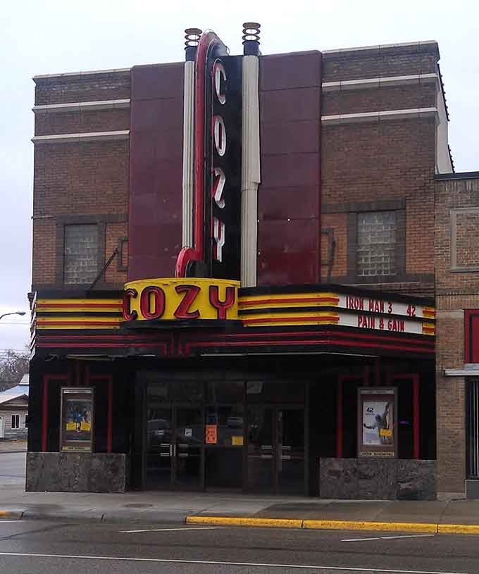 The Cozy Theatre's vintage marquee lights up Jefferson Street like it's 1955, proving some entertainment experiences are timeless—especially when popcorn costs less than your mortgage payment.