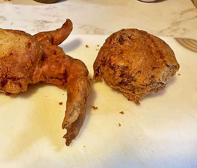 Behold the Baseball Crab Cake in all its golden-brown glory – like finding the Hope Diamond in a world of cubic zirconia.