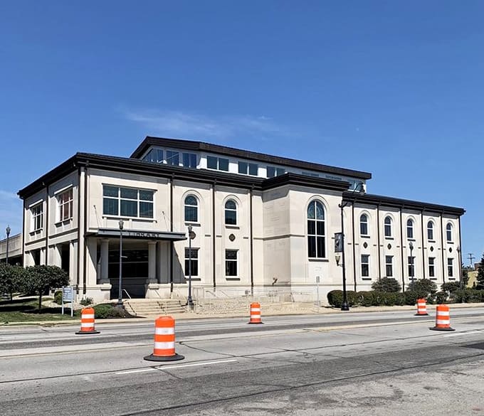 This library building has more architectural personality than most people you'll meet at a dinner party.