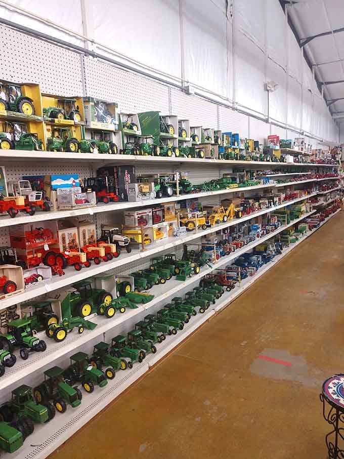 This tractor collection could make a grown farmer weep with joy &ndash; John Deere never looked so organized or so tempting.