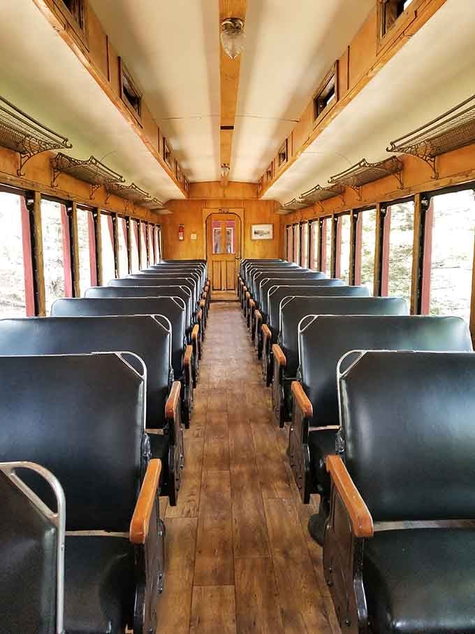 These vintage coach seats offer more legroom than modern airlines and infinitely better views through those generous windows.