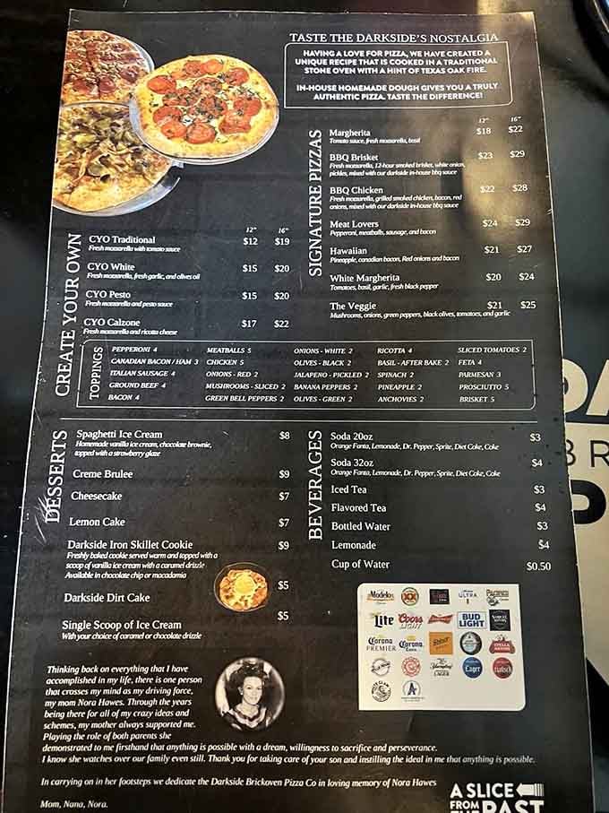 Create Your Own pizza options mean you're the architect of your own delicious destiny tonight.