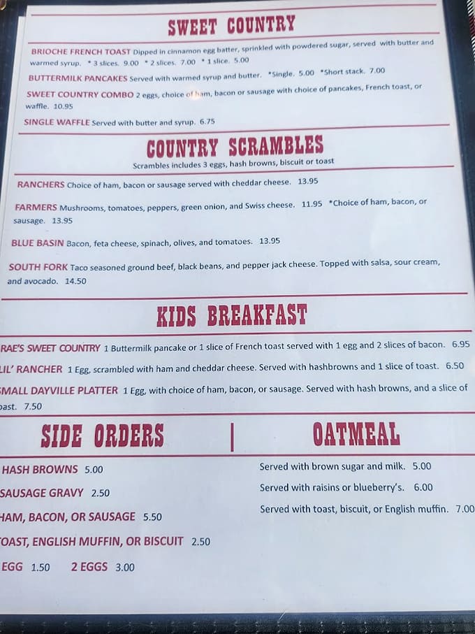 A menu that offers both brioche French toast and taco scrambles understands the full spectrum of breakfast desires.