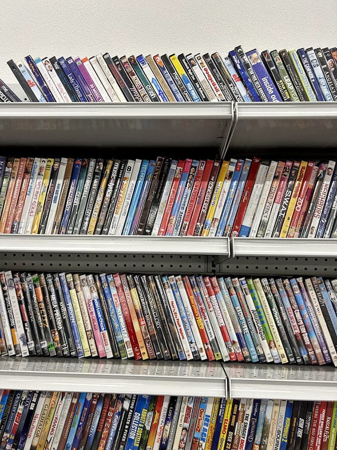Your movie collection awaits rebuilding, one nostalgic DVD at a time, minus the streaming subscription fees.