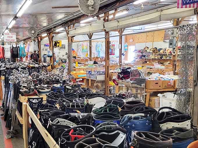 Treasures lined up like soldiers ready for deployment, each one waiting to become someone's new favorite accessory.