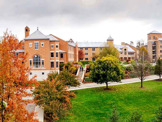 Franciscan University's campus bursts with autumn colors that would make a New England postcard jealous. Academia with a view—who knew learning could be so photogenic?