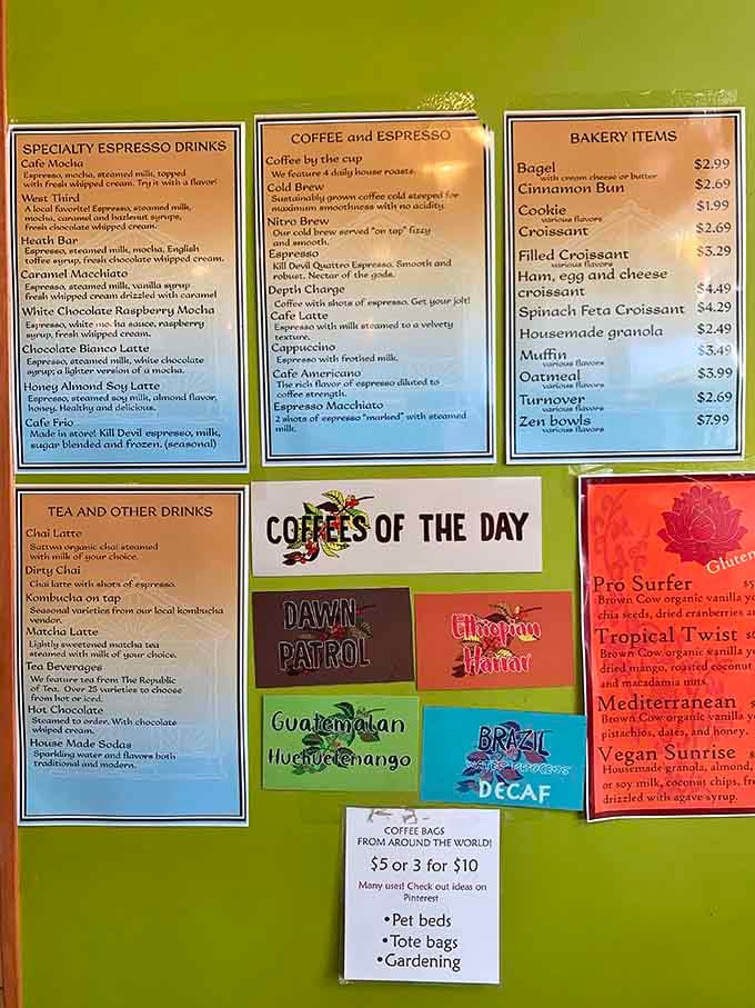 This menu reads like a coffee lover's greatest hits album, and every track is a certified banger.