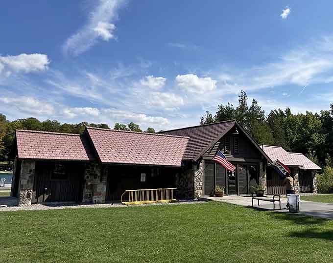 The Civilian Conservation Corps knew how to build things that last, and this charming stone structure proves it beautifully.