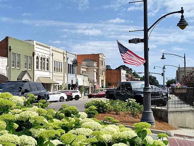 Main Street charm meets lakeside living, where the biggest traffic jam is three cars at a stoplight.