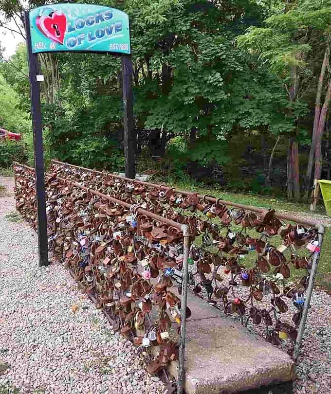 Thousands of padlocks prove that couples really do want their love to last for all eternity, even in Hell.