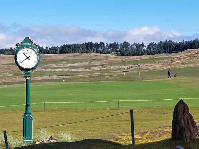 Rolling fairways stretch toward distant tree lines, where golf becomes less about your score and more about the view.