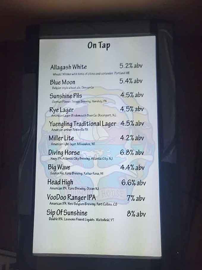 A beer list that respects both the casual sipper and the hop enthusiast, democracy in liquid form at its finest.