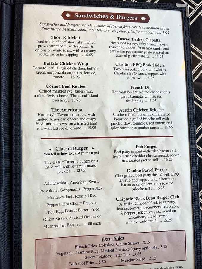 The menu reads like a greatest hits album where every track is a chart-topper worth ordering twice.