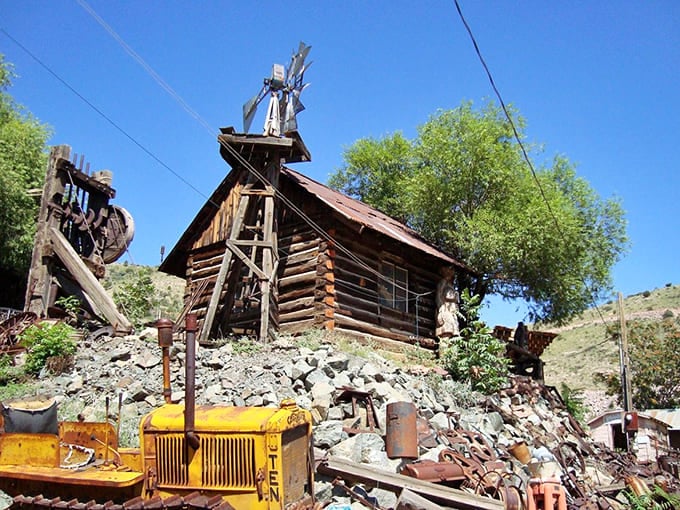 Gold King Mine's weathered structures and rusty relics tell stories of Jerome's copper-mining glory days.