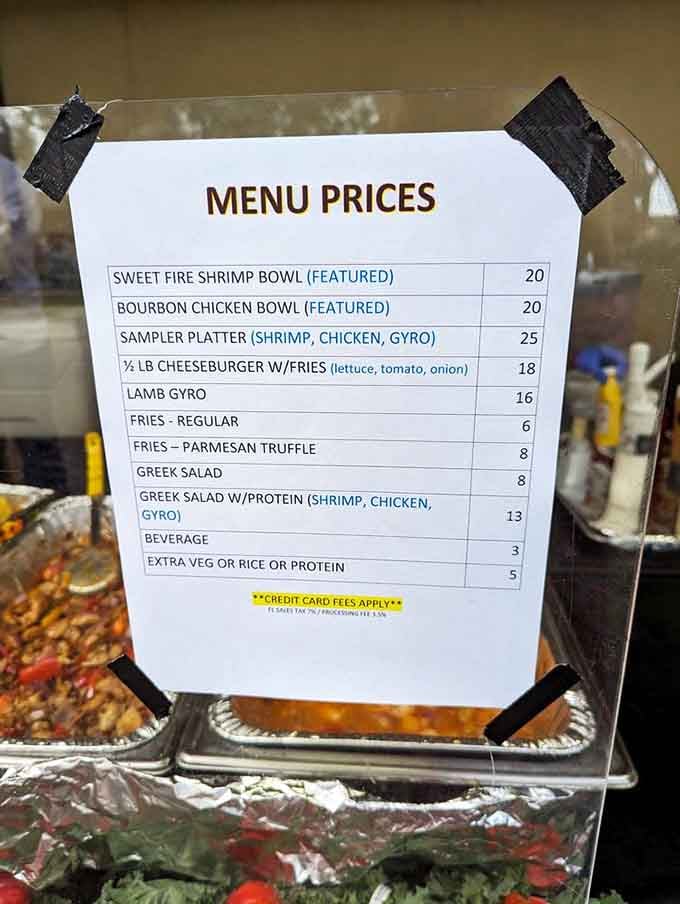 When a winery offers lamb gyros and bourbon chicken bowls, you know they understand that wine pairs beautifully with actual food.