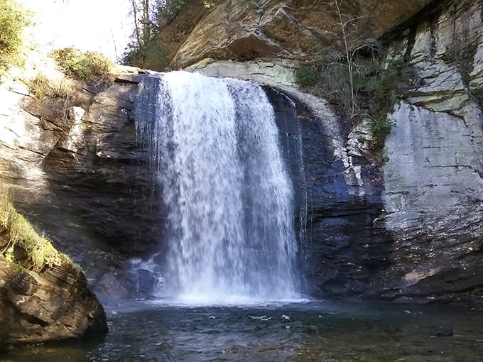 Sixty feet of pure liquid magic cascading like nature's own curtain call, and the show never ends.