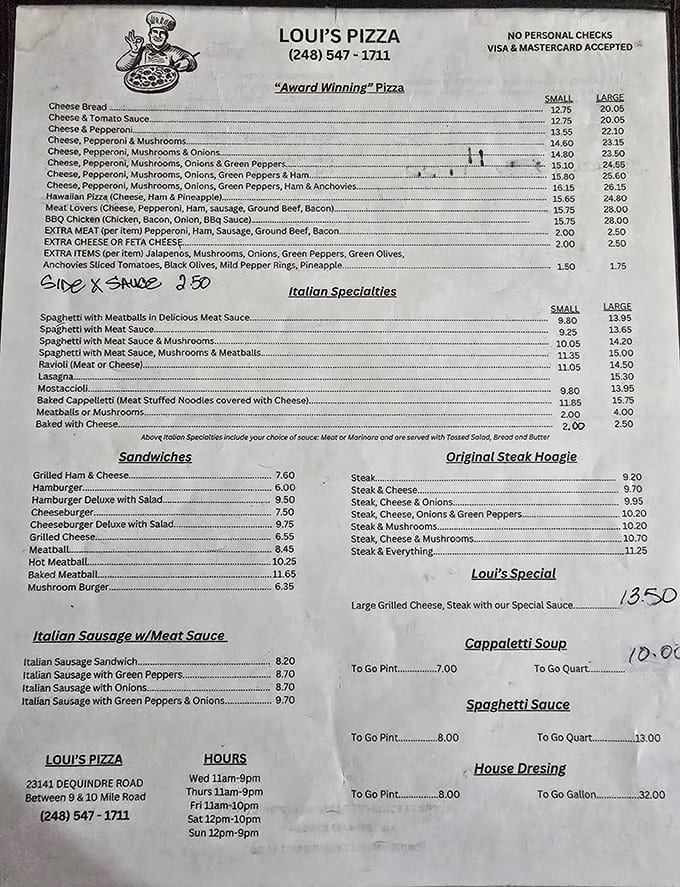 Award-winning pizza comes in sizes that make sense, because nobody ever complained about having too much good food.