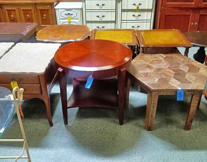 Coffee tables in every finish imaginable, because apparently someone knew you'd need options for your living room makeover.