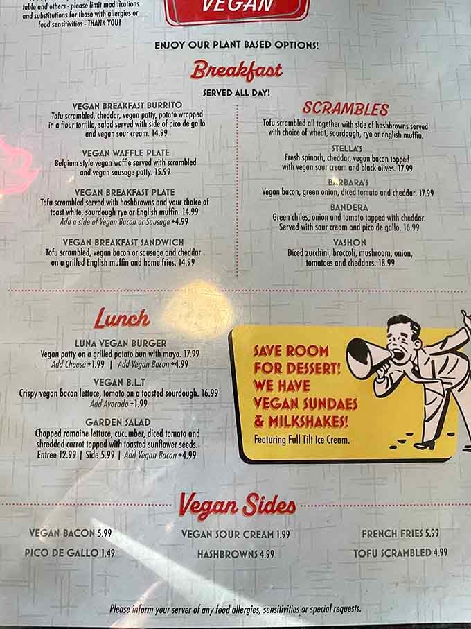 They've got vegan options that would make your 1950s grandpa scratch his head, but your modern taste buds will thank you.