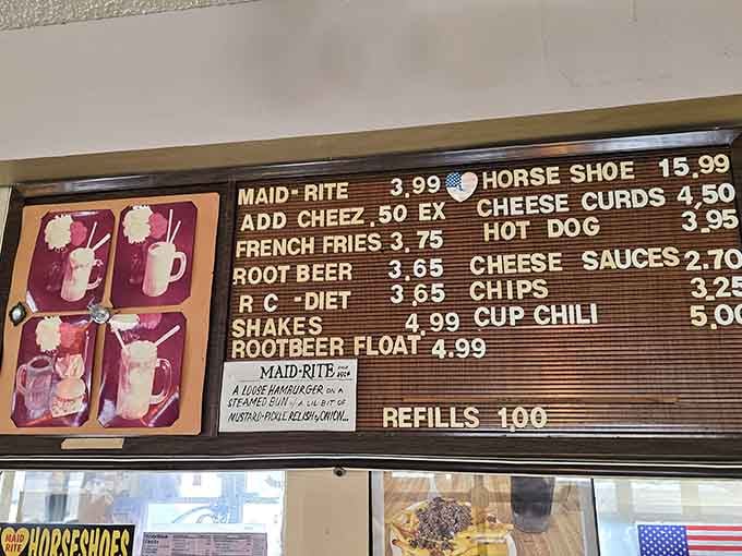 The menu keeps things beautifully simple because when you've perfected something, why complicate it with unnecessary additions?