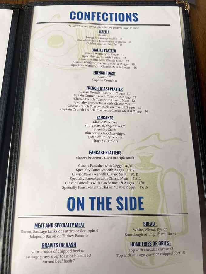 The menu reads like a love letter to breakfast classics &ndash; Captain Crunch French Toast might just be the childhood upgrade you never knew you needed.